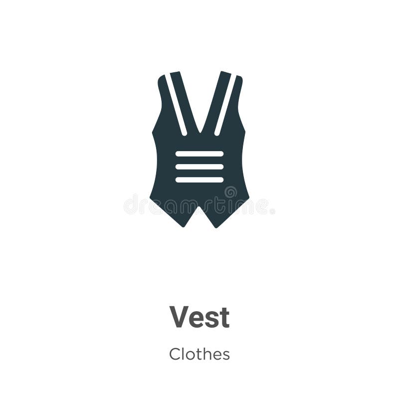Vest Vector Icon on White Background. Flat Vector Vest Icon Symbol Sign ...