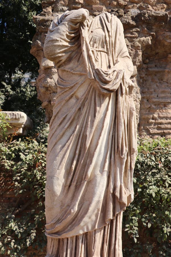 Vestal statue stock image. Image of stadium, chastity - 76704683