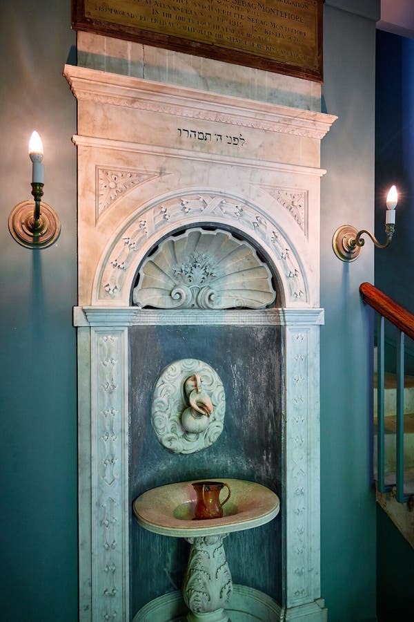 Vestibule of the Montefiore Synagogue in Ramsgate, Kent Editorial ...