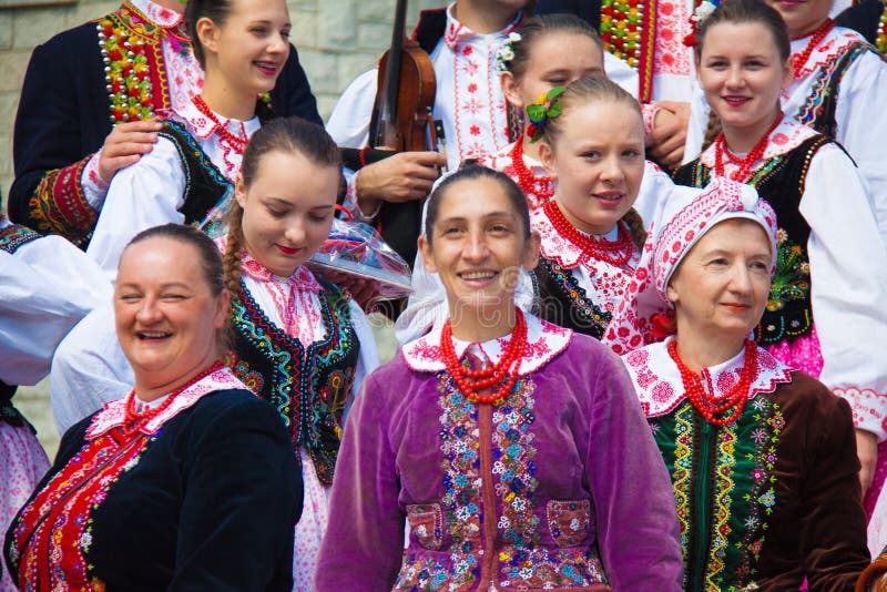 Polonês Tradicional, Prato Silesian Roulade Da Carne Com Descarga Da ...