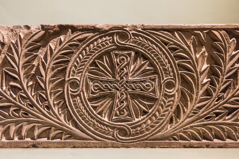 Vestiges Des Sculptures Coptes En Arts Du Christianisme En Egypte Photo ...