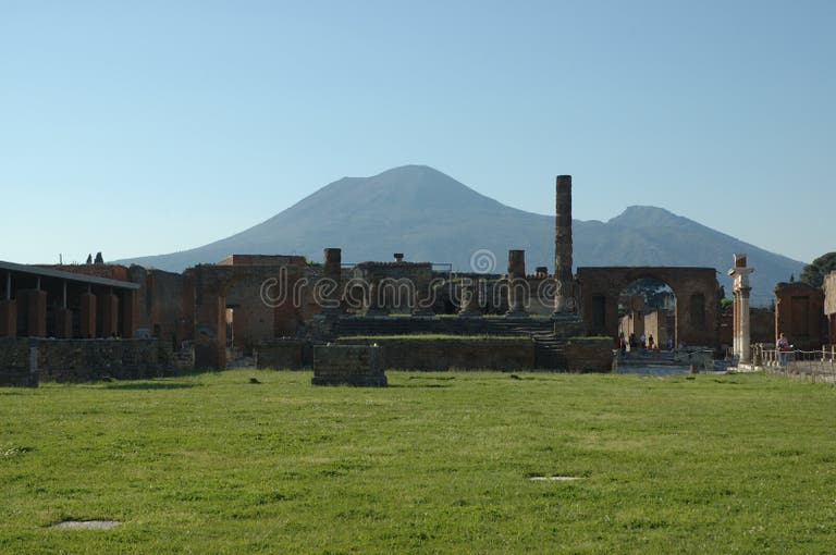 Vesuvius stock photo. Image of pompeii, italy, building - 135486