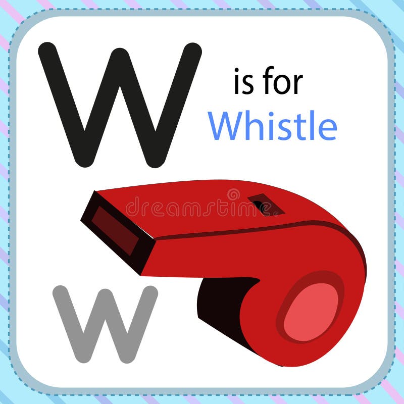 Flashcards for Kids - Learning Alphabet Uppercase Lowercase Letter W is ...