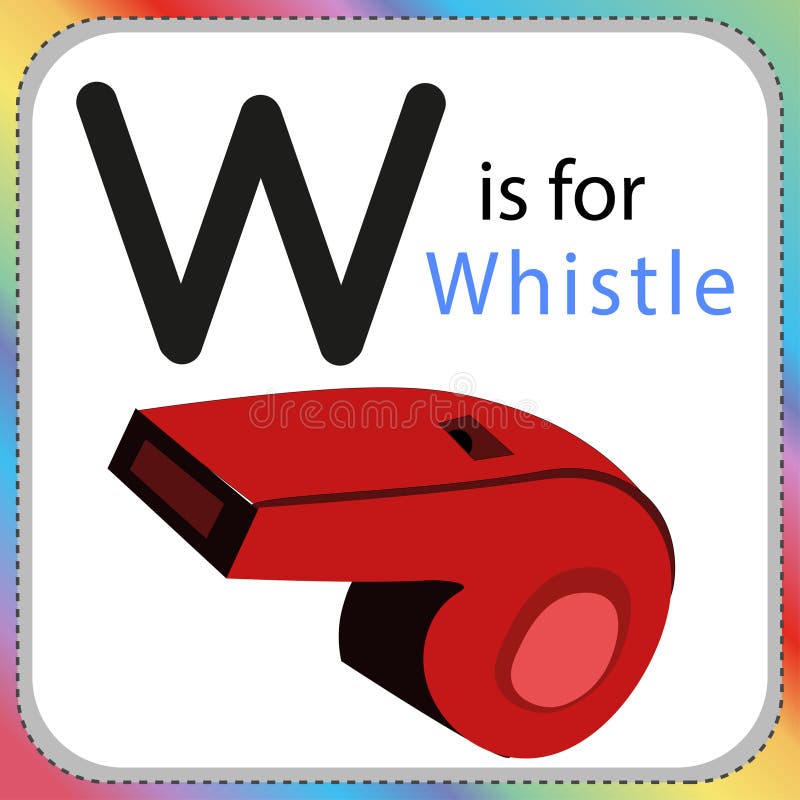 Whistle Word, the Verb Expressing the Action, Children Education ...