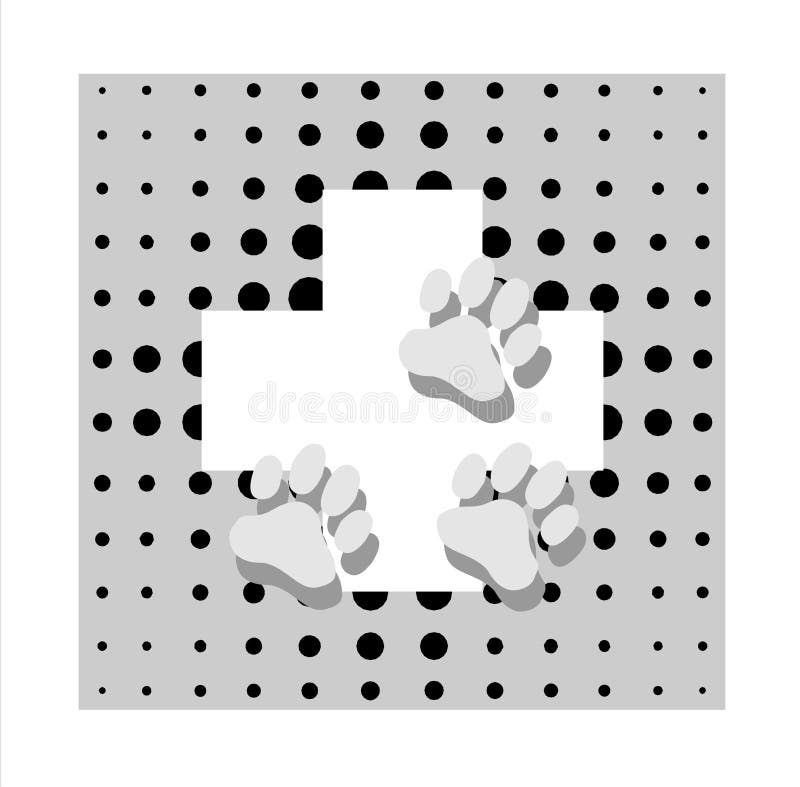 Vet hospital emblem stock vector. Illustration of obedience - 13316727