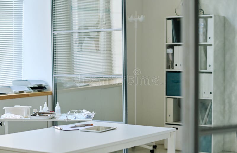 Vet Modern Office with Workplace Stock Image - Image of medicine ...