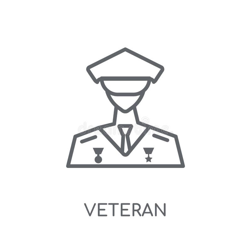 Veterans Day Linear Icon. Modern Outline Veterans Day Logo Conce Stock ...