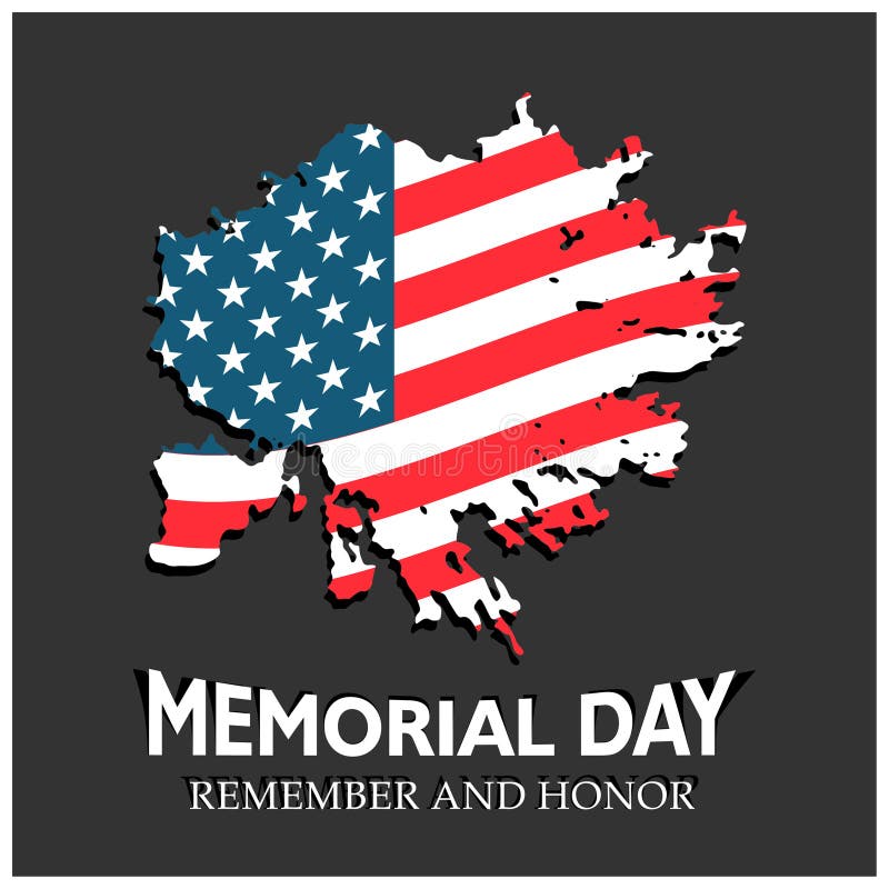 Veterans Day with an American Flag. Remembering and Honoring All those ...