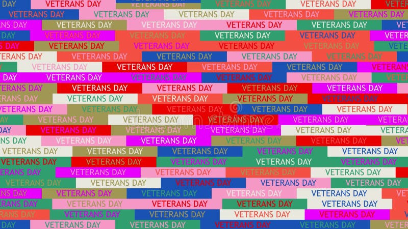 Veterans Day. Background. Seamless Pattern. Loop Mosaic Animation Stock ...