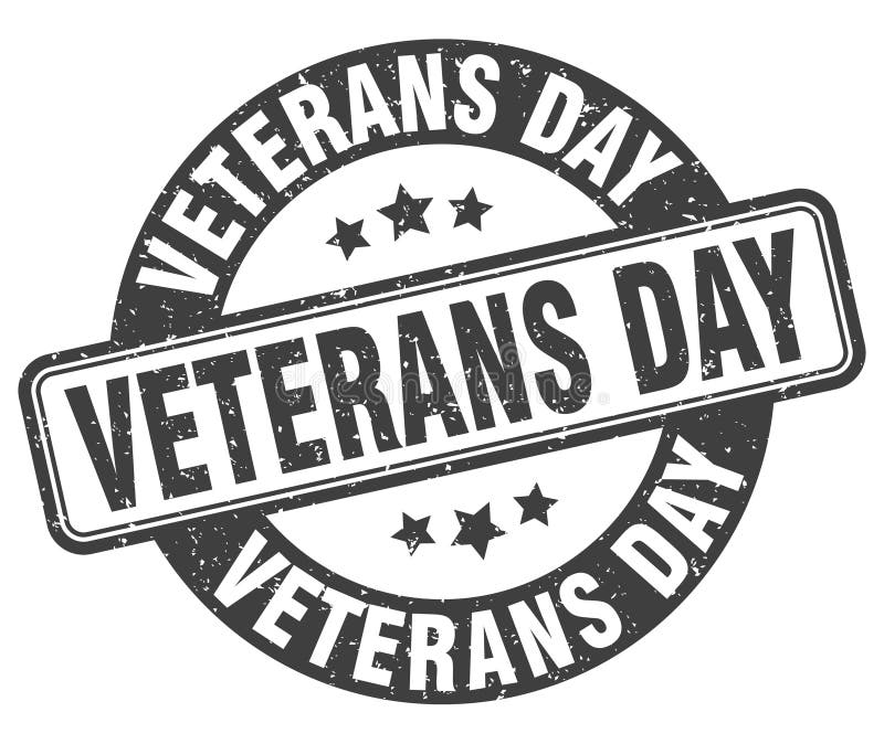 Veterans Day Stamp. Veterans Day Label. Round Grunge Sign Stock Vector ...