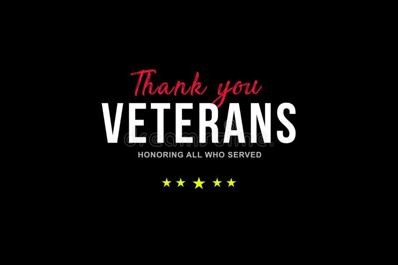 Thank You Your Service Veterans Stock Illustrations 72 Thank You Your