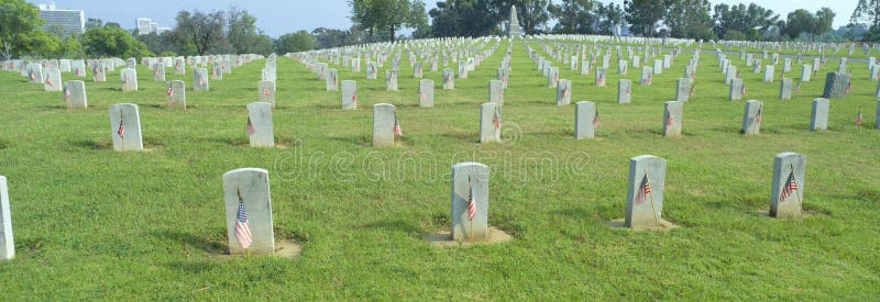 Veterans National Cemetery editorial stock photo. Image of cemetery ...