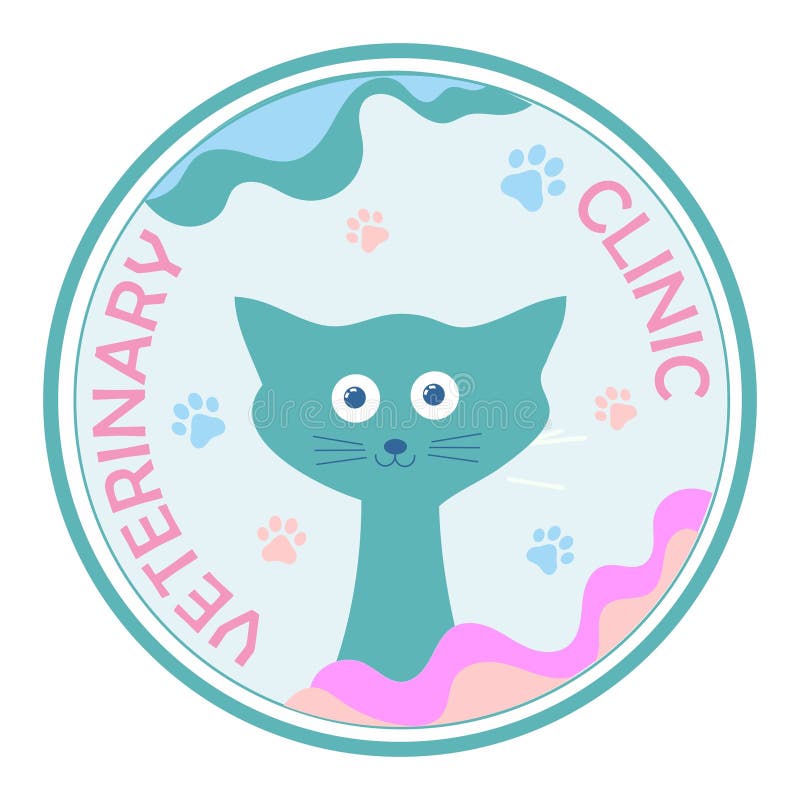 Veterinary Clinic Logo. Vector. Stock Vector - Illustration of font ...