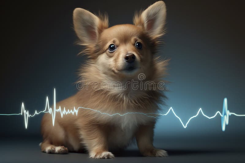 Veterinary Concept ,pulse, Dog S Heartbeat. Generative AI Stock ...
