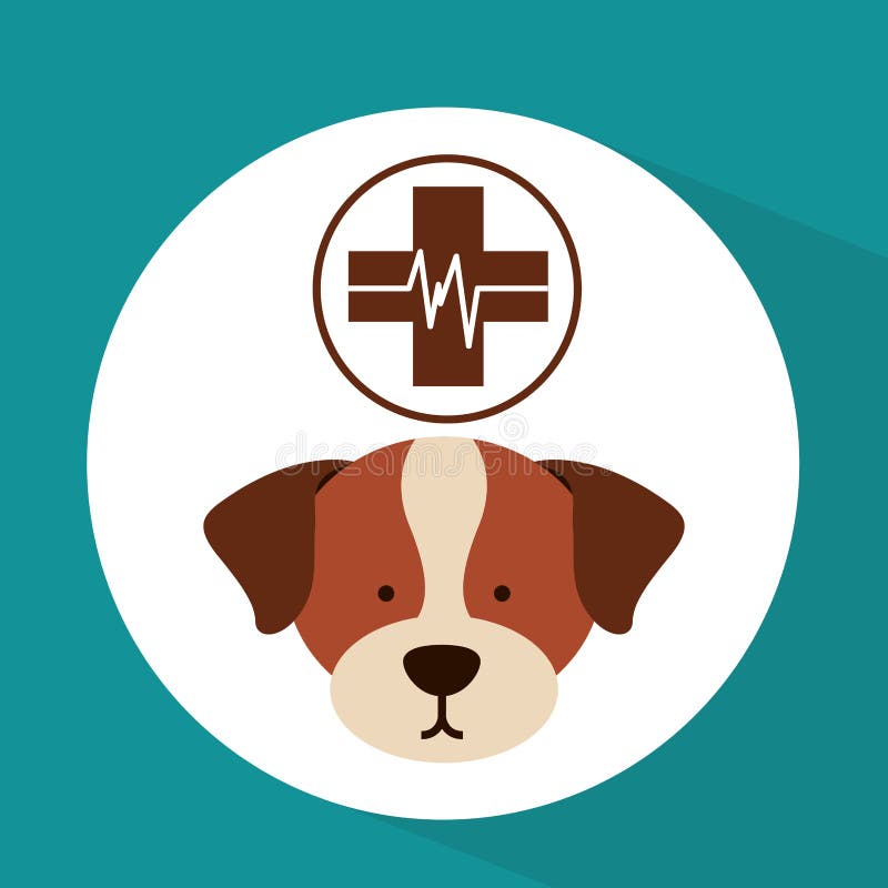 Veterinary Dog Care Clinic Icon Stock Vector - Illustration of isolated ...