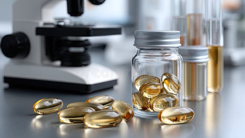 Veterinary Graduate Examines Golden-colored Fish Oil Softgels Using a ...