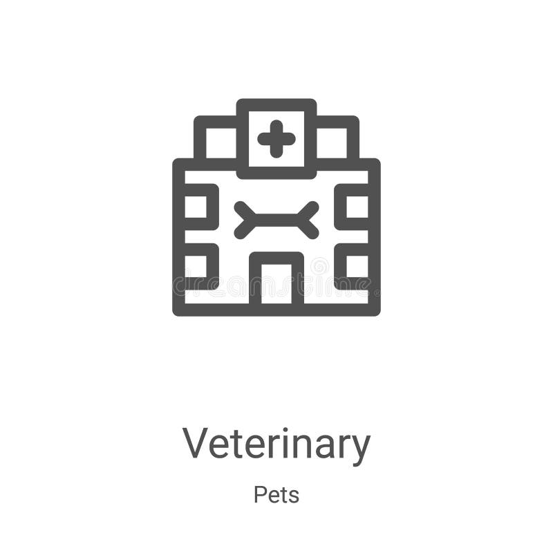 Veterinary Linear Icon. Modern Outline Veterinary Logo Concept O Stock ...
