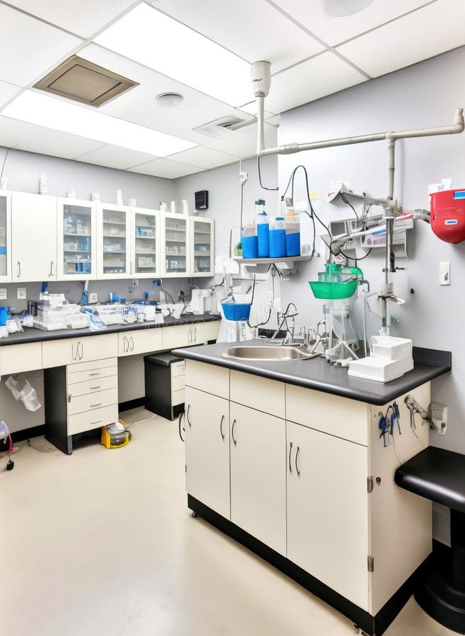 Veterinary Office with Medical Equipment, Instruments and Medicines. AI ...