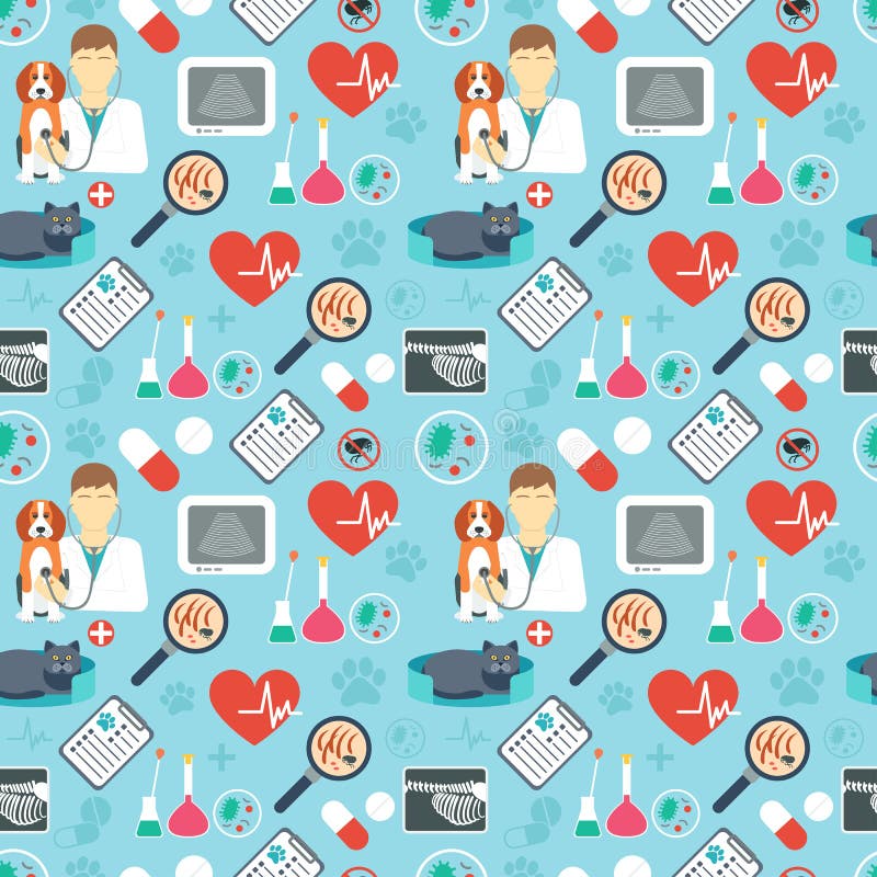 Vet Clinic Web Design Concept for Website and Landing Page. Web Banner ...