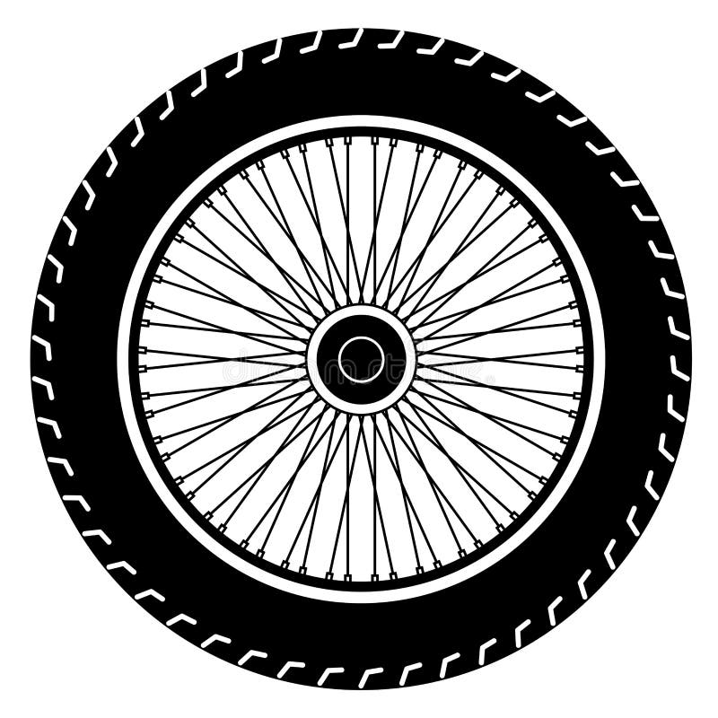 Vetor De Roda De Motocicleta Ilustração do Vetor - Ilustração de retro ...