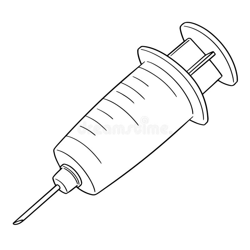 Vetor da seringa ilustração do vetor. Ilustração de tratamento - 120392071