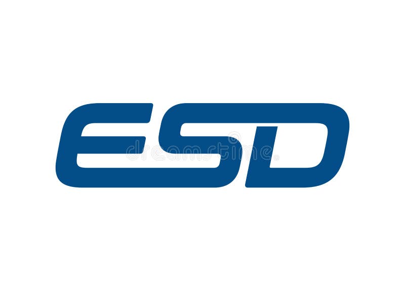 Vetor De Design Do Logotipo Esd Ilustração do Vetor - Ilustração de ...
