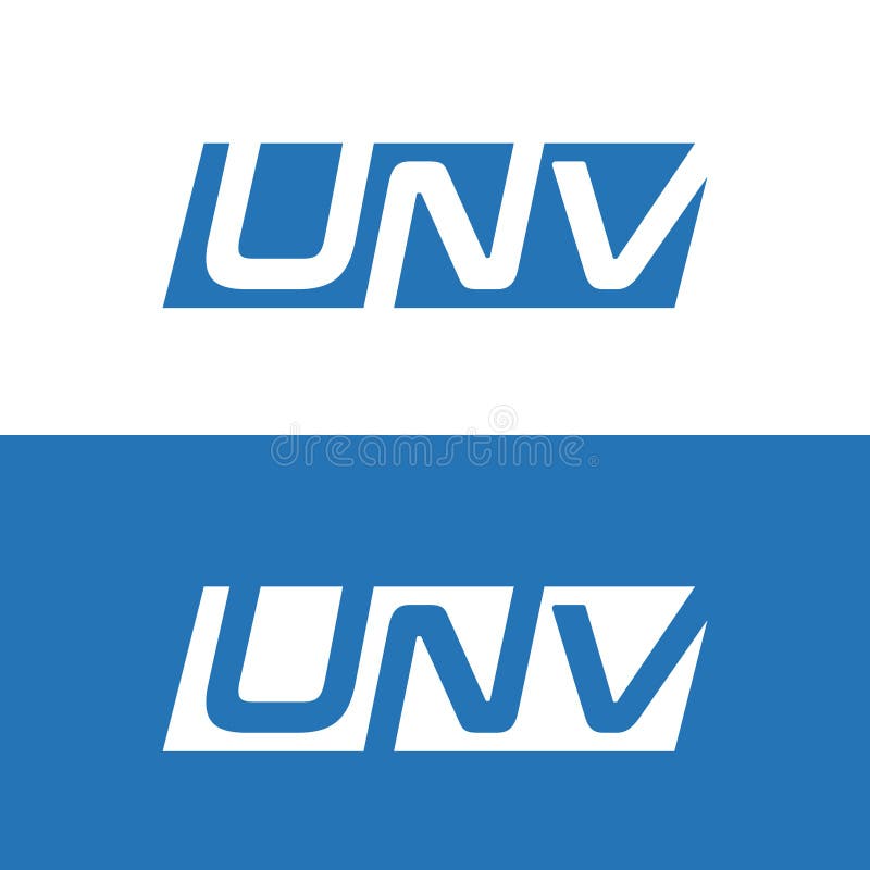 Vetor De Design De Logotipo De Letra Unv Ilustração do Vetor ...