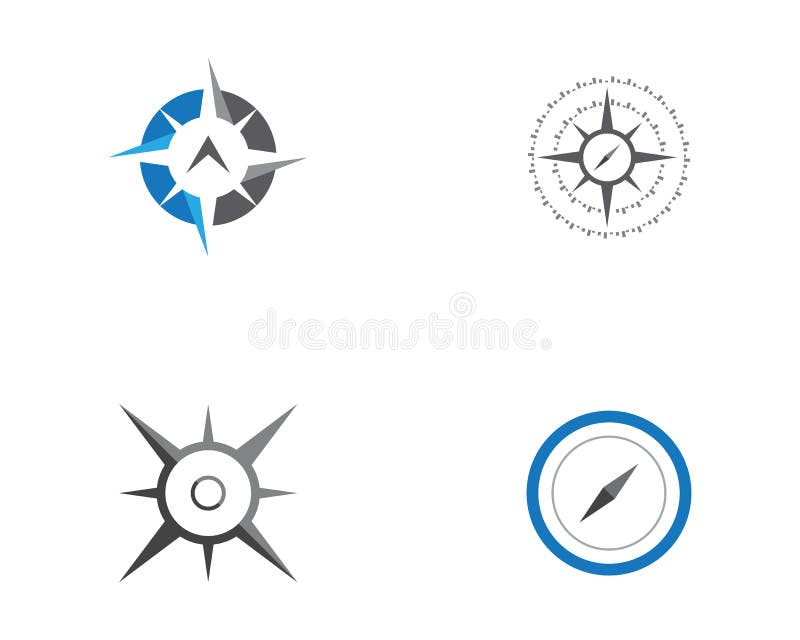 Vetor De Logo Template Do Compasso Ilustração do Vetor - Ilustração de ...