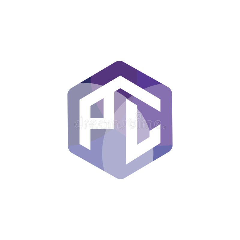Vetor De Logotipo Hexagonal Inicial Da Pl Ilustração do Vetor ...