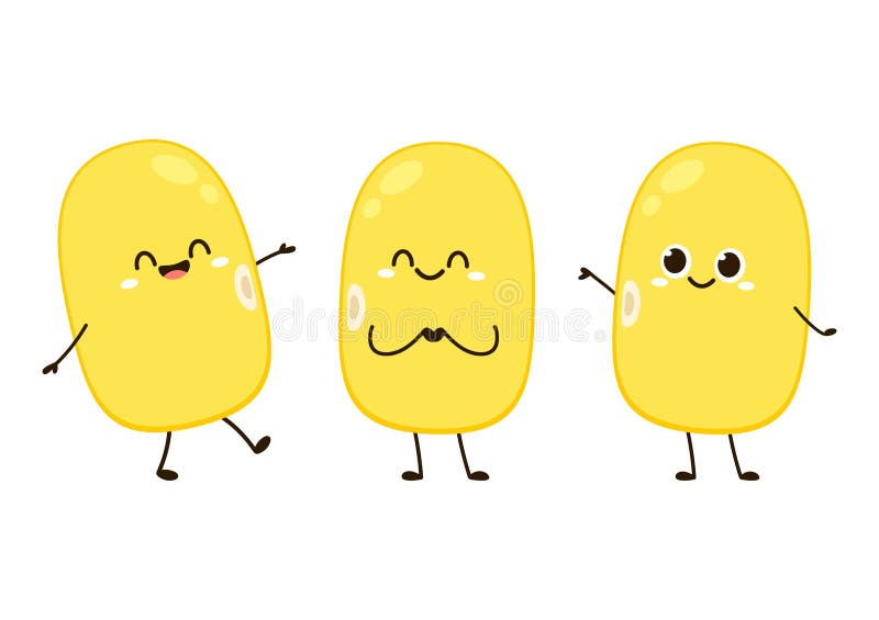 Vetor De Soja. Design De Caracteres De Soja. Ilustração do Vetor ...