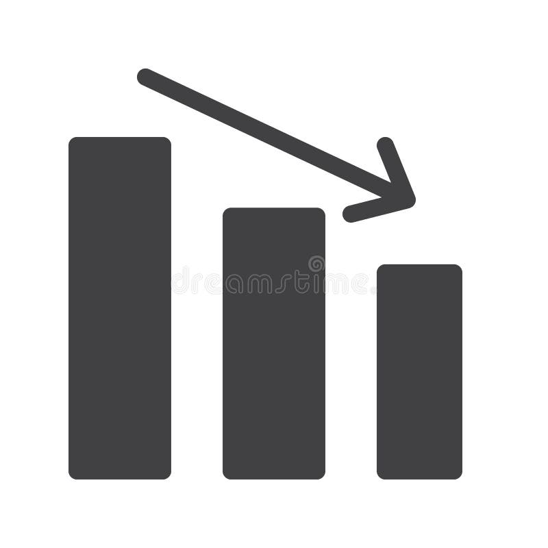 Vetor Do ícone Da Carta De Barra Da Perda Ilustração do Vetor ...