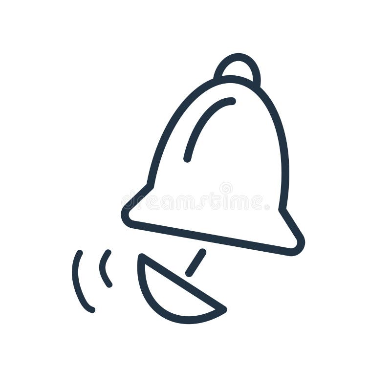 Vetor Do ícone De Bell Isolado No Fundo Branco, Sinal De Bell ...