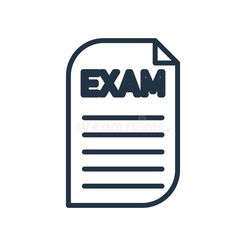 Vetor Do ícone Do Exame Isolado No Fundo Branco, Sinal Do Exame ...