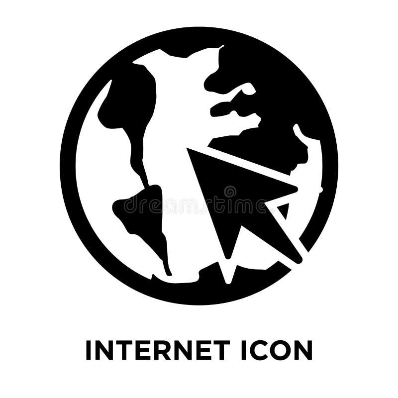 Vetor Do ícone Do Internet Isolado No Fundo Branco, Conceito Do ...