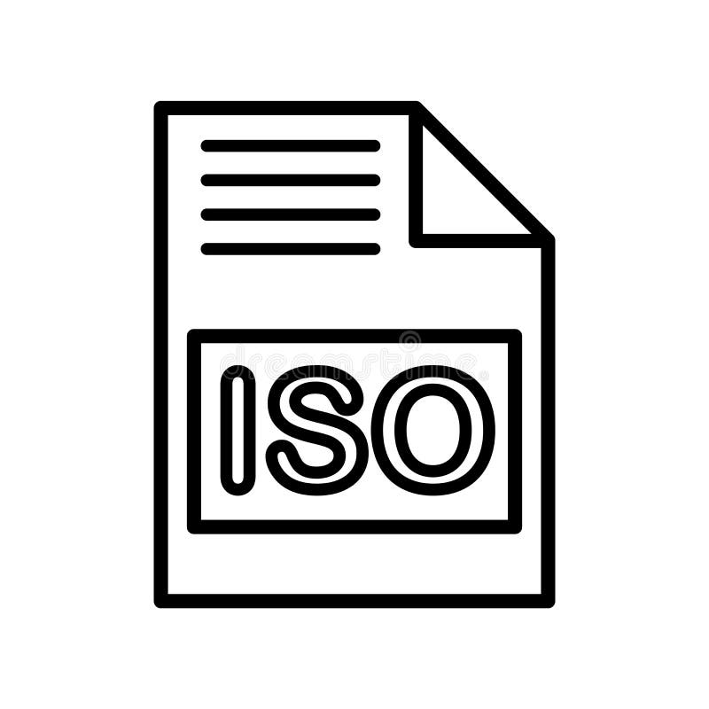 Vetor Do ícone Do Iso Isolado No Fundo Branco, Sinal Do Iso Ilustração ...