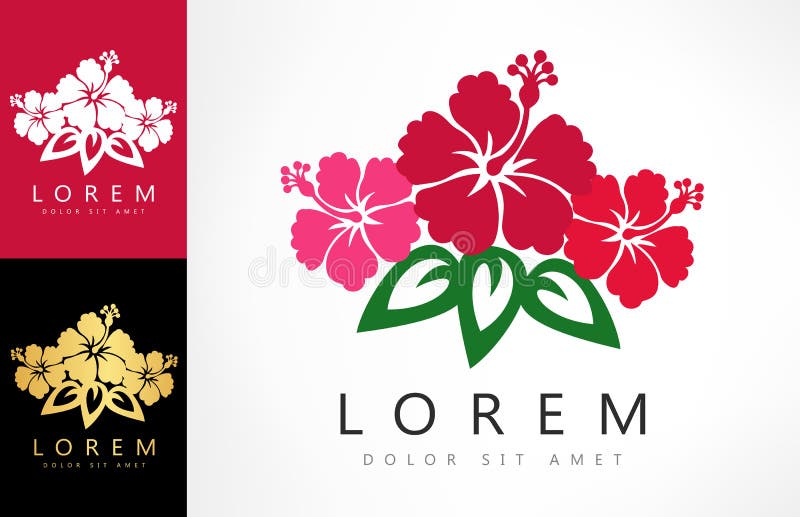 Vetor do logotipo da flor ilustração do vetor. Ilustração de dourado ...