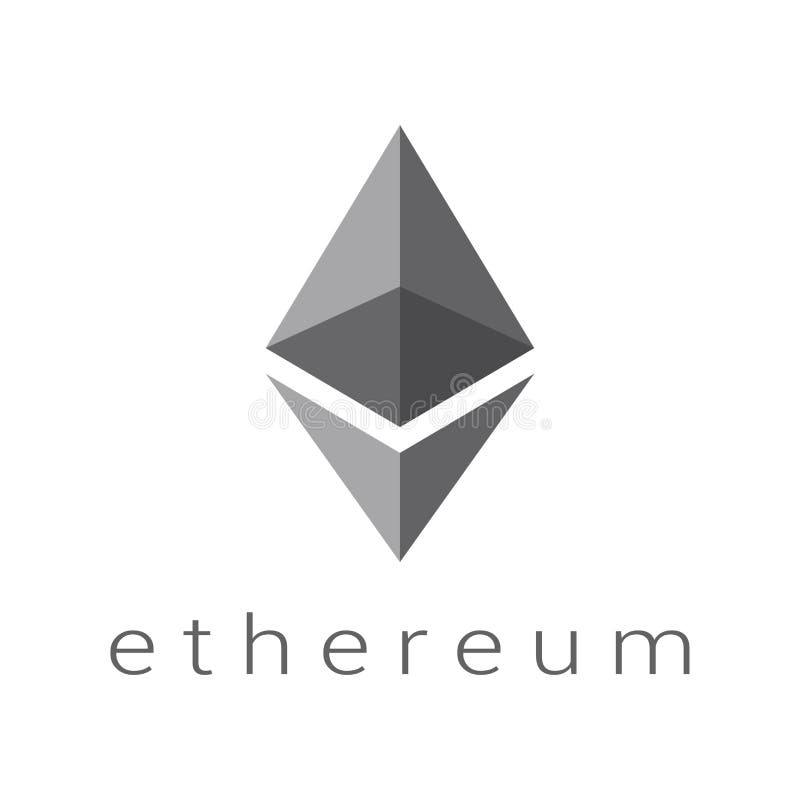 Vetor Do Logotipo De Ethereum, Sinal Do Cryptocurrency Foto Editorial ...