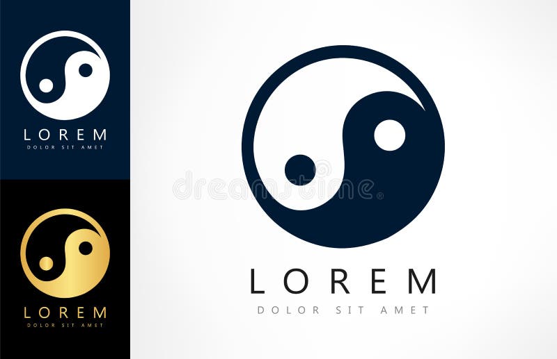 Vetor Do Logotipo De Yin Yang Ilustração do Vetor - Ilustração de ...