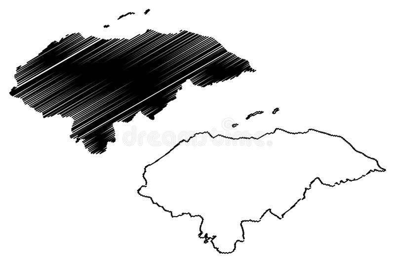 Vetor do mapa das Honduras ilustração do vetor. Ilustração de bandeira ... Vetor do mapa das Honduras ilustração do vetor. Ilustração de bandeira ...