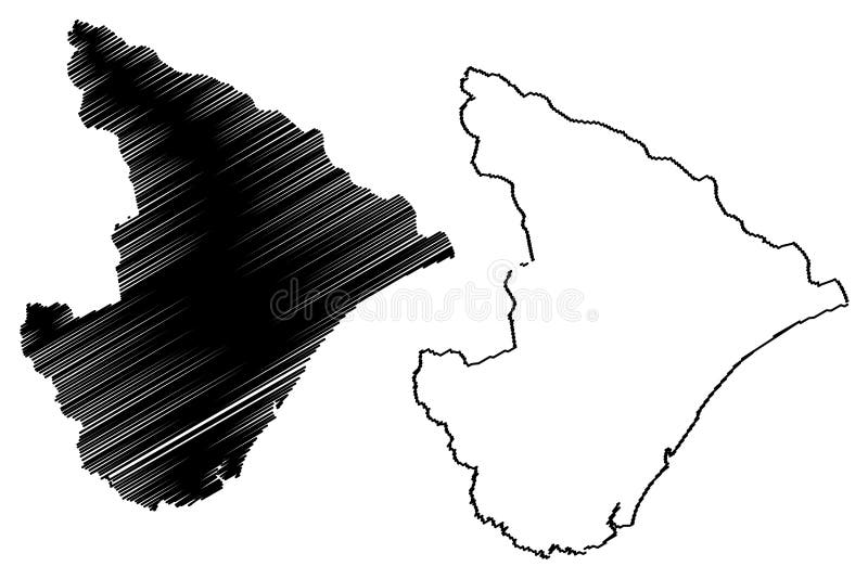 Vetor do mapa de Sergipe ilustração do vetor. Ilustração de textura ...