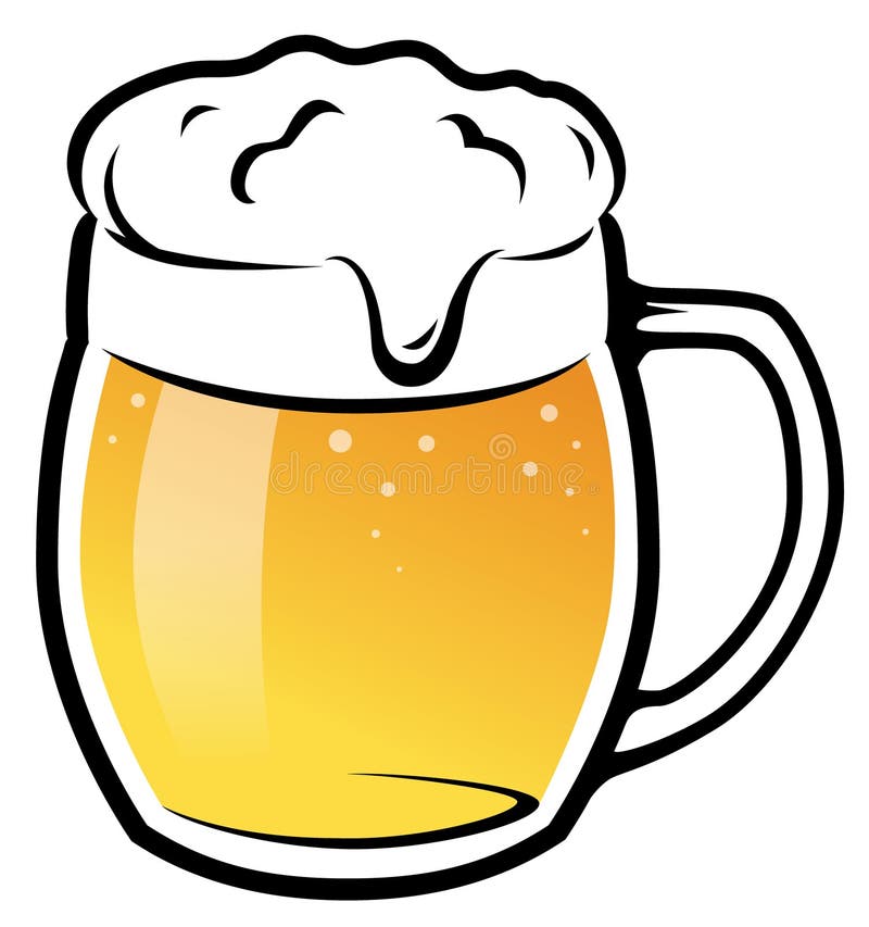 Bicchiere di birra illustrazione di stock. Illustrazione di grafico ...