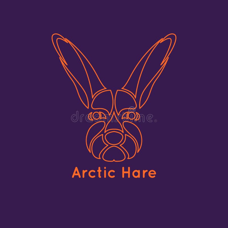 Vettore Artico Di Logo Della Lepre Illustrazione Vettoriale ...