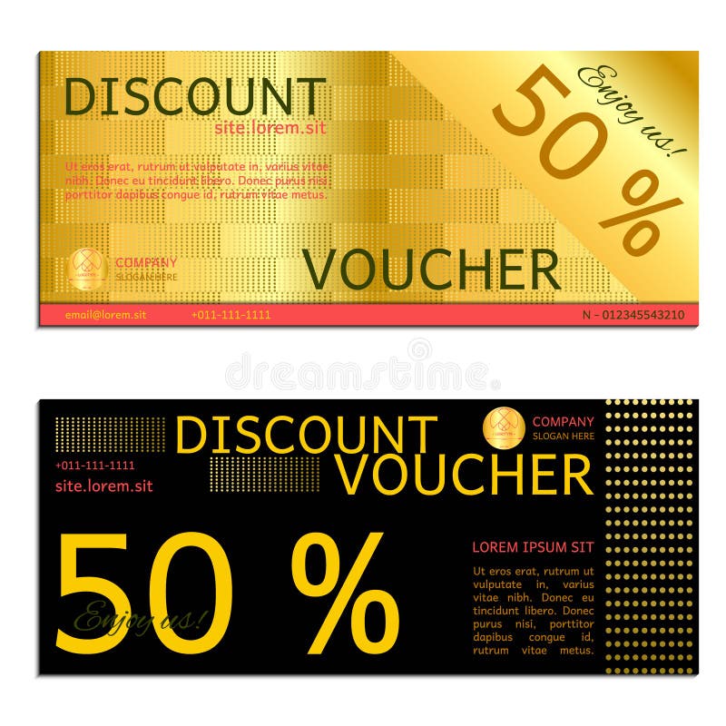 Vettore Del Buono Di Sconto Illustrazione Vettoriale - Illustrazione di ...