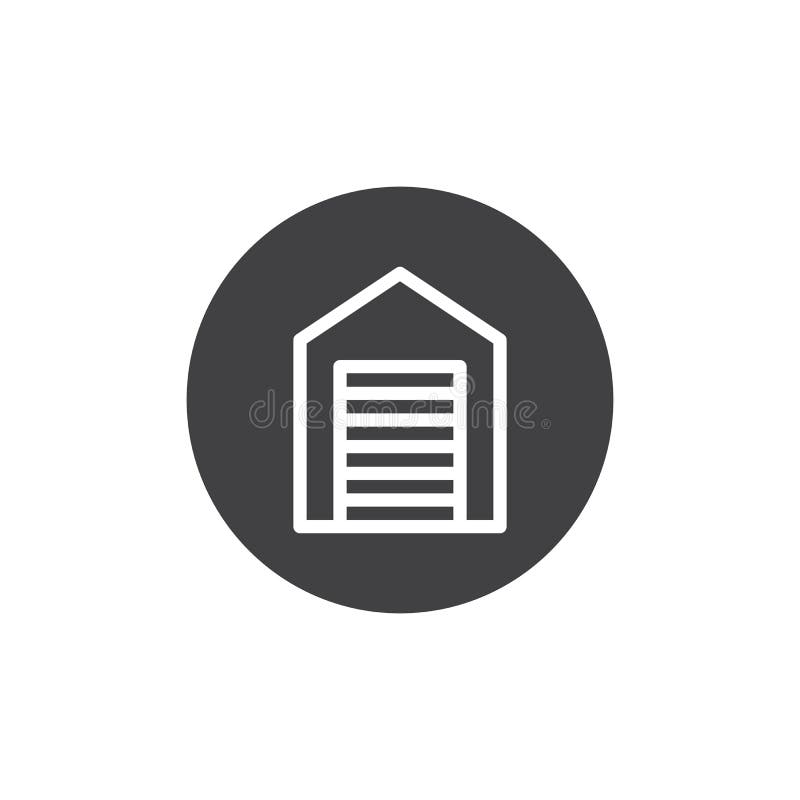 L'icona Del Magazzino Deposito E Simbolo Logistico Piano Illustrazione ...