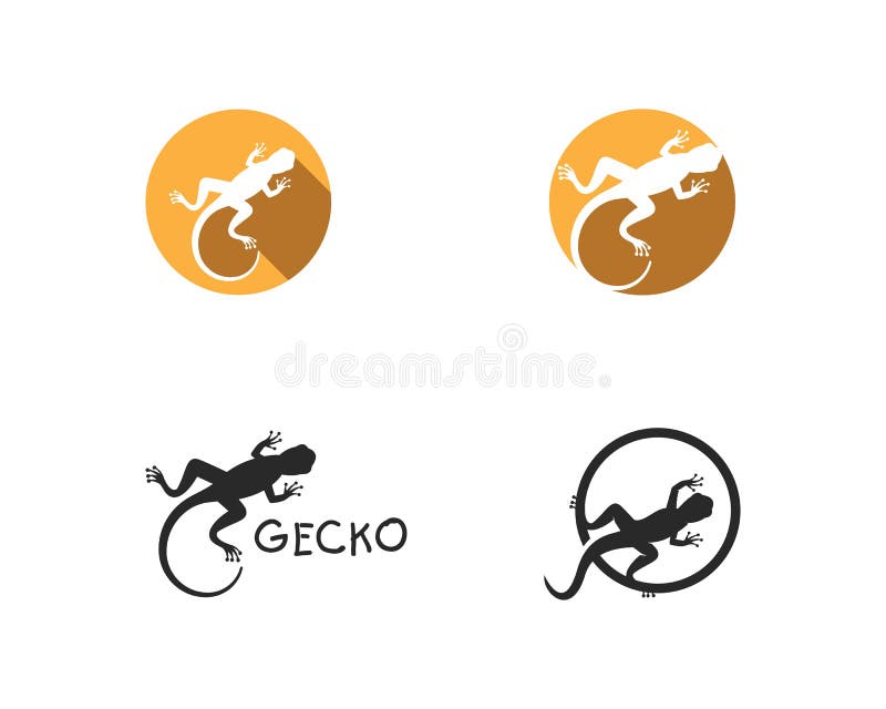 Vettore di logo del geco illustrazione vettoriale. Illustrazione di ...