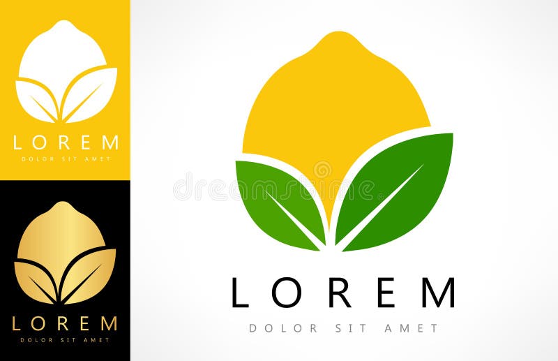 Progettazione Originale Del Modello Di Logo Del Limone, Illustrazione ...