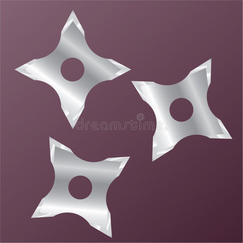 Stelle Ninja Arma Vettoriale Illustrazione Vettoriale - Illustrazione ...