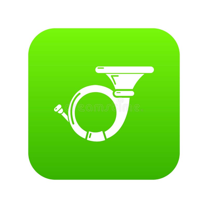 Vettore Di Verde Dell'icona Della Cornetta Illustrazione Vettoriale ...