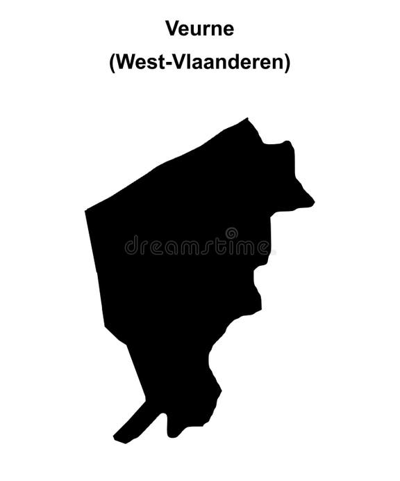 Veurne outline map stock illustration. Illustration of tourism - 371631286