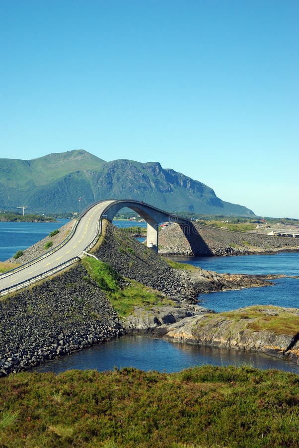 Vew at Atlantic Road Bridge, Norway Stock Photo - Image of architect ...